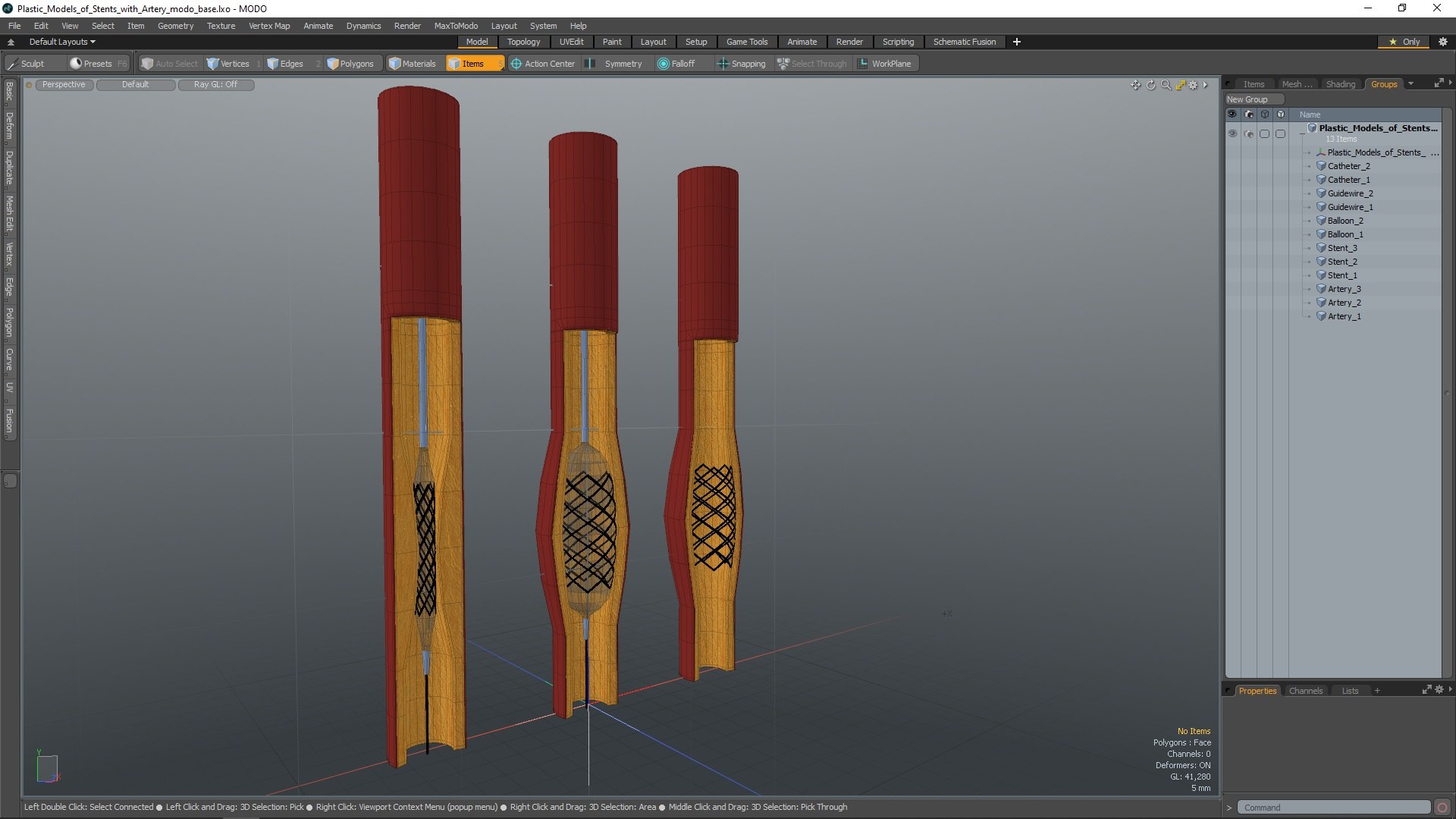 Plastic Models Of Stents With Artery 3D Model - TurboSquid 2239722