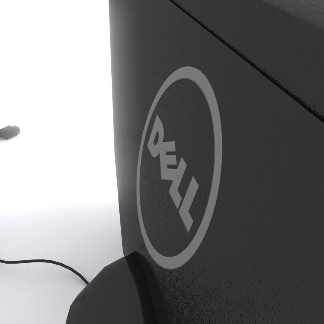 Dell Monitor E1914h 3d Model