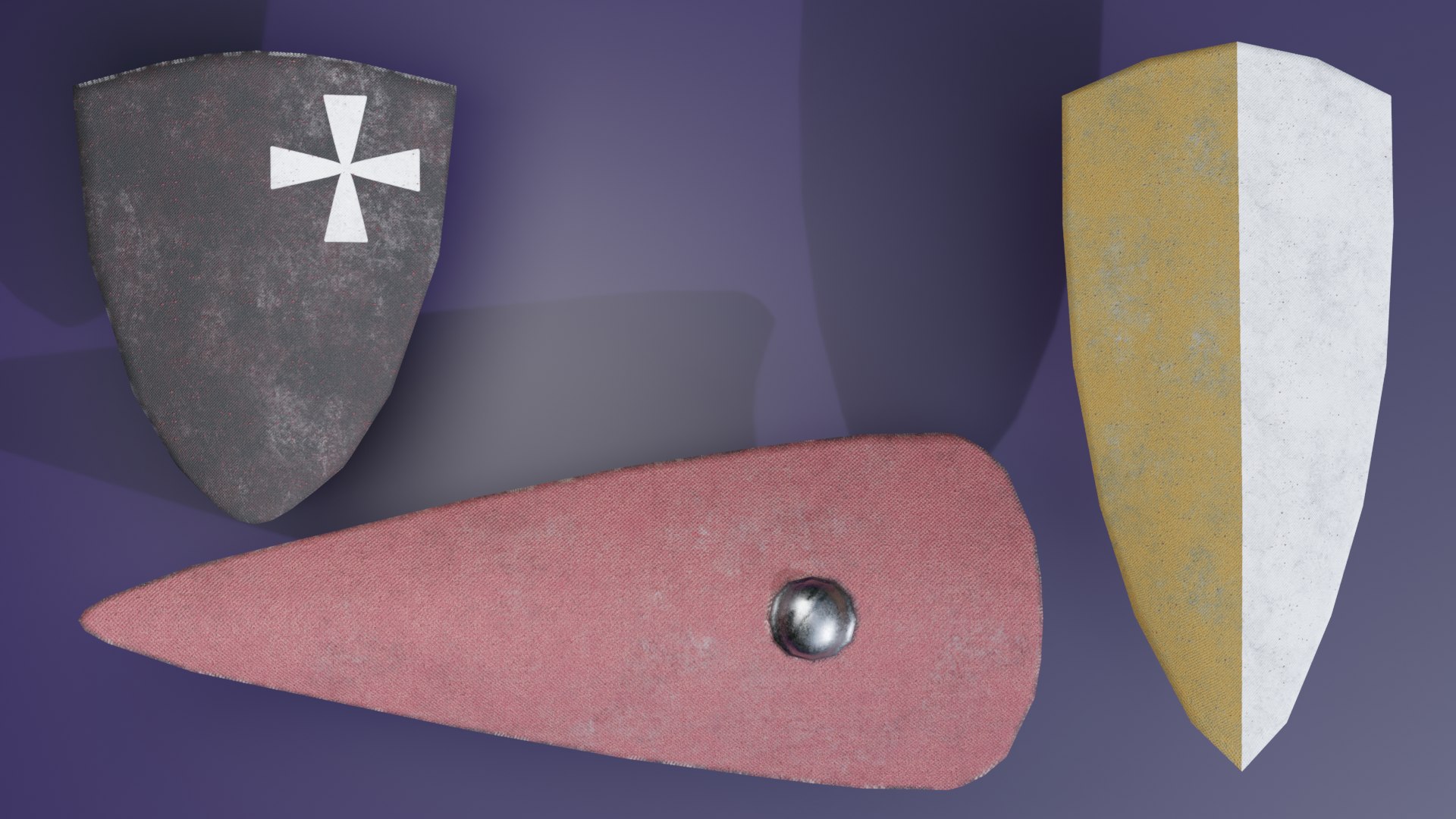 3D Model Medieval Shields - TurboSquid 2086092