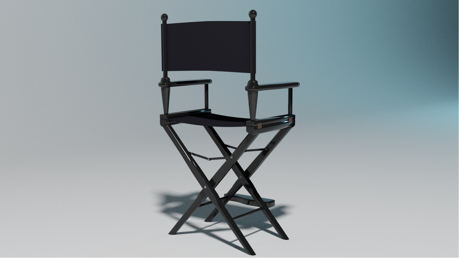 Director Chair Black 3D Model - TurboSquid 1821094