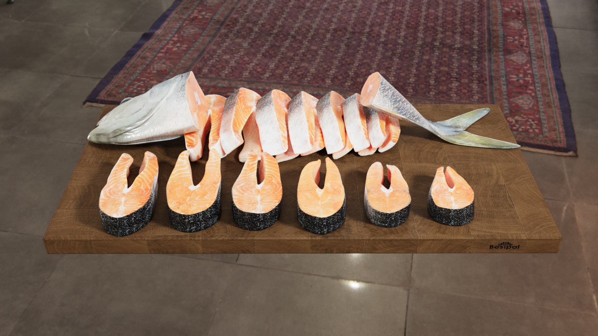 Cut Fish 3D Model - TurboSquid 2267980