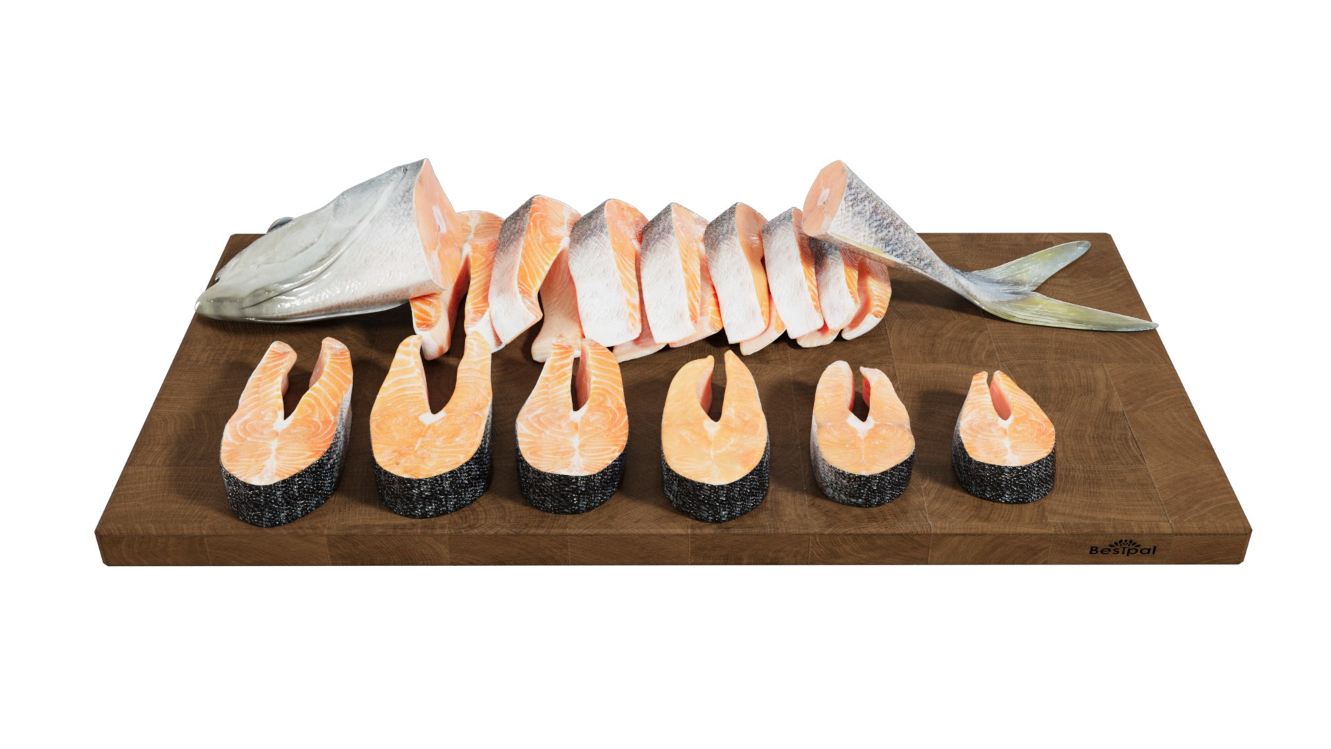 Cut Fish 3D Model - TurboSquid 2267980