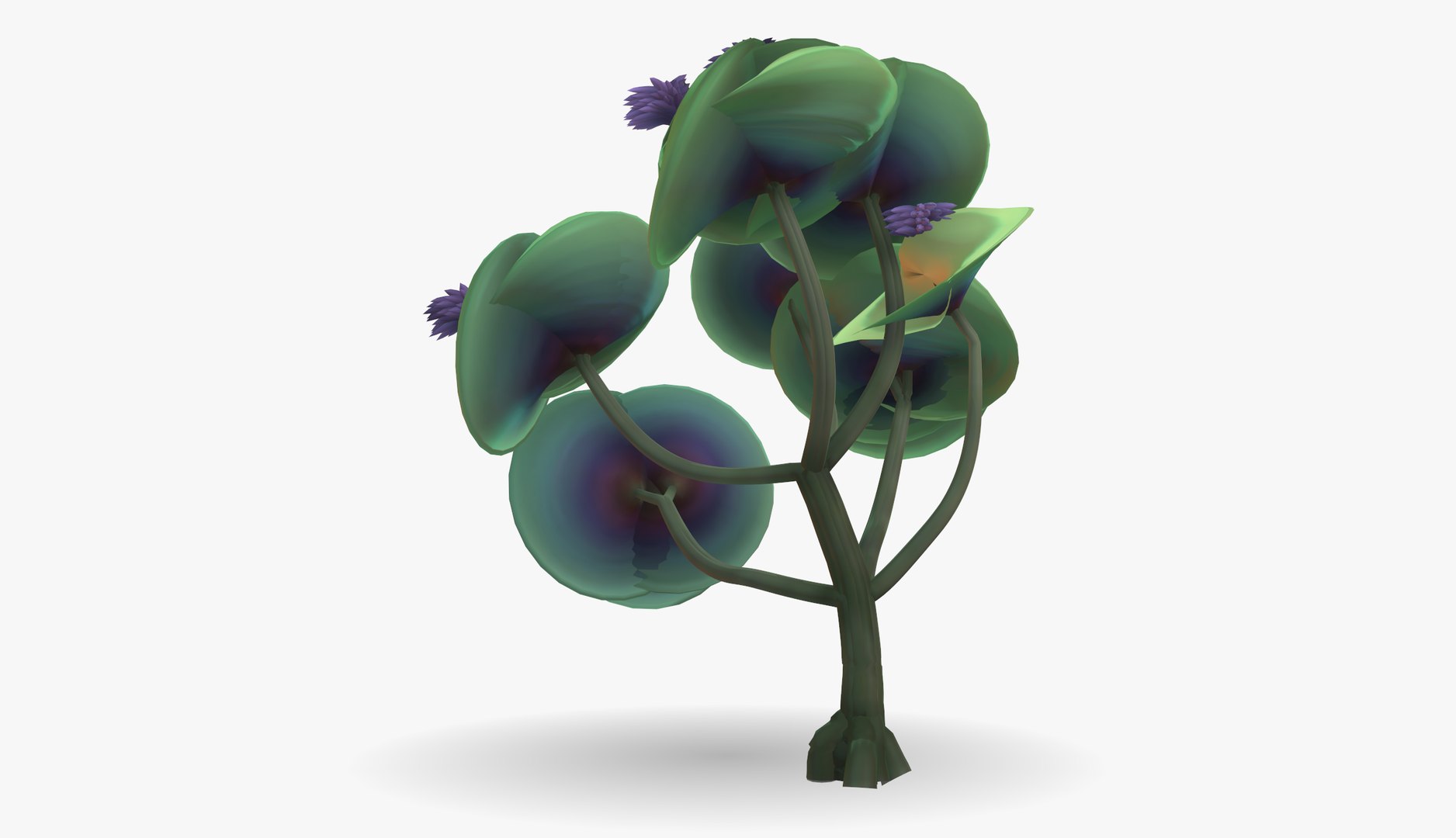 3D Alien Plants Set 010 Model - TurboSquid 2131434