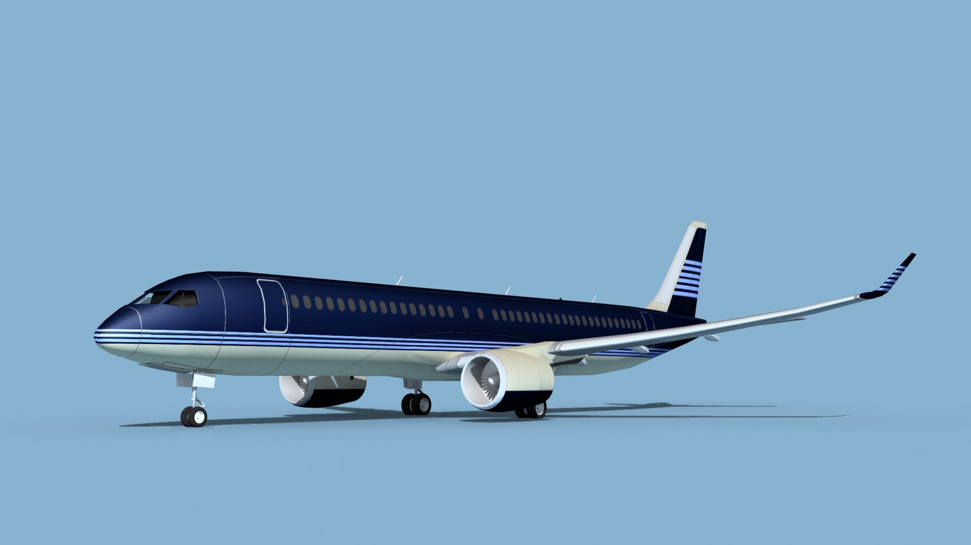 Airbus A220-300 Corporate 4 3D model - TurboSquid 1747220
