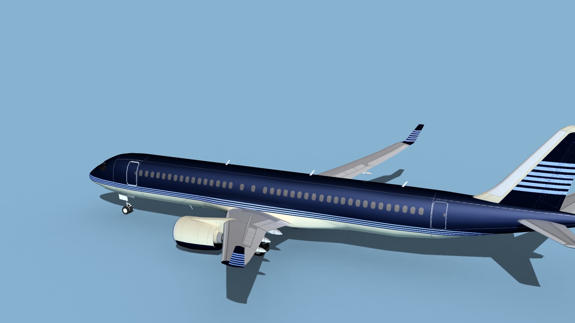 Airbus A220-300 Corporate 4 3D model - TurboSquid 1747220