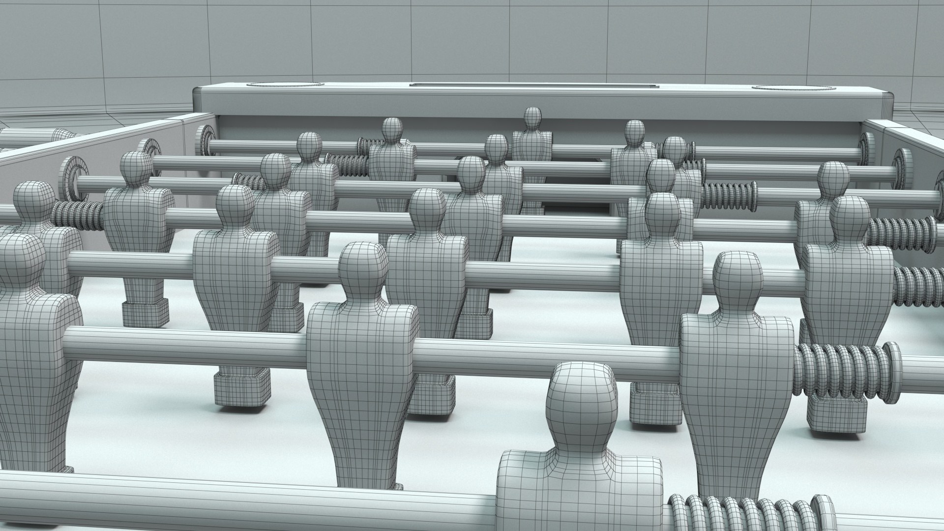 Foos Ball Table 3D - TurboSquid 2306095