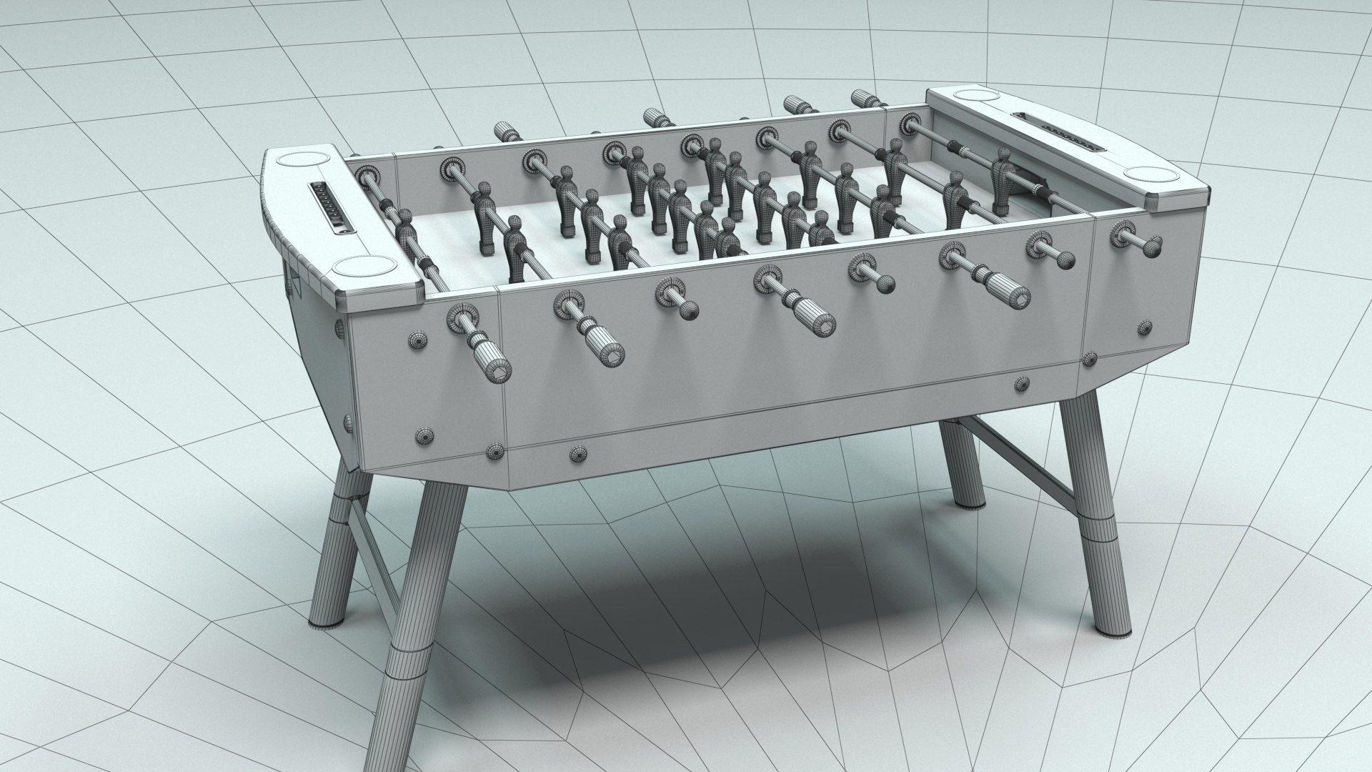 Foos Ball Table 3D - TurboSquid 2306095