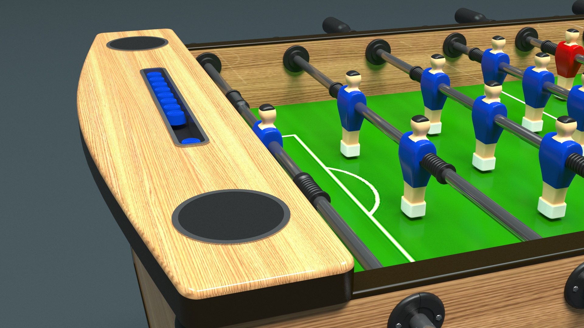 Foos Ball Table 3D - TurboSquid 2306095