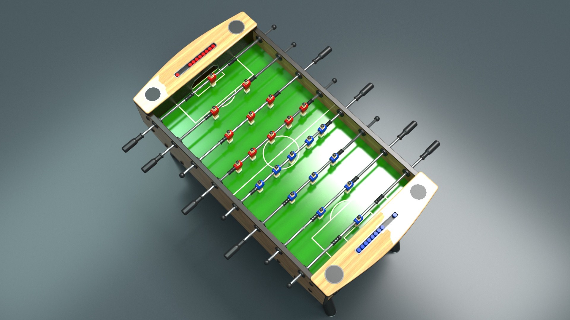 Foos Ball Table 3D - TurboSquid 2306095