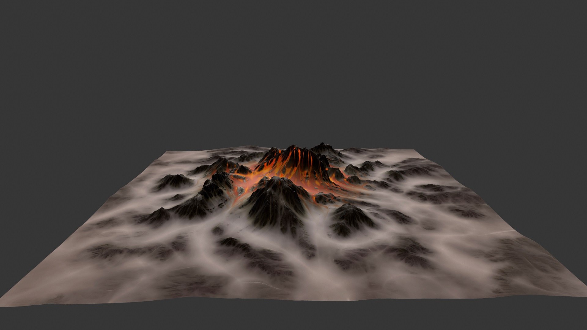 3D Volcano - TurboSquid 1243575