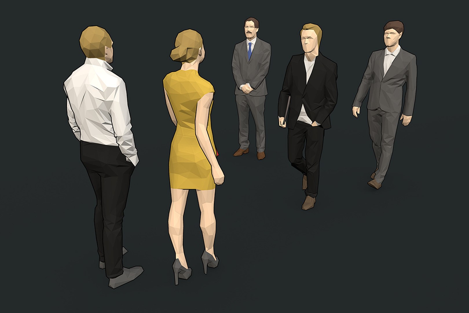 3D People Colorful Model - TurboSquid 1313462