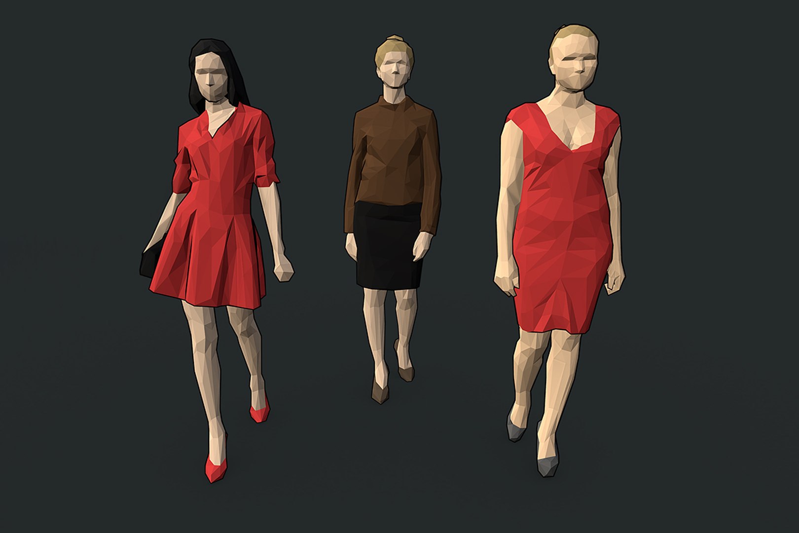3D People Colorful Model - TurboSquid 1313462