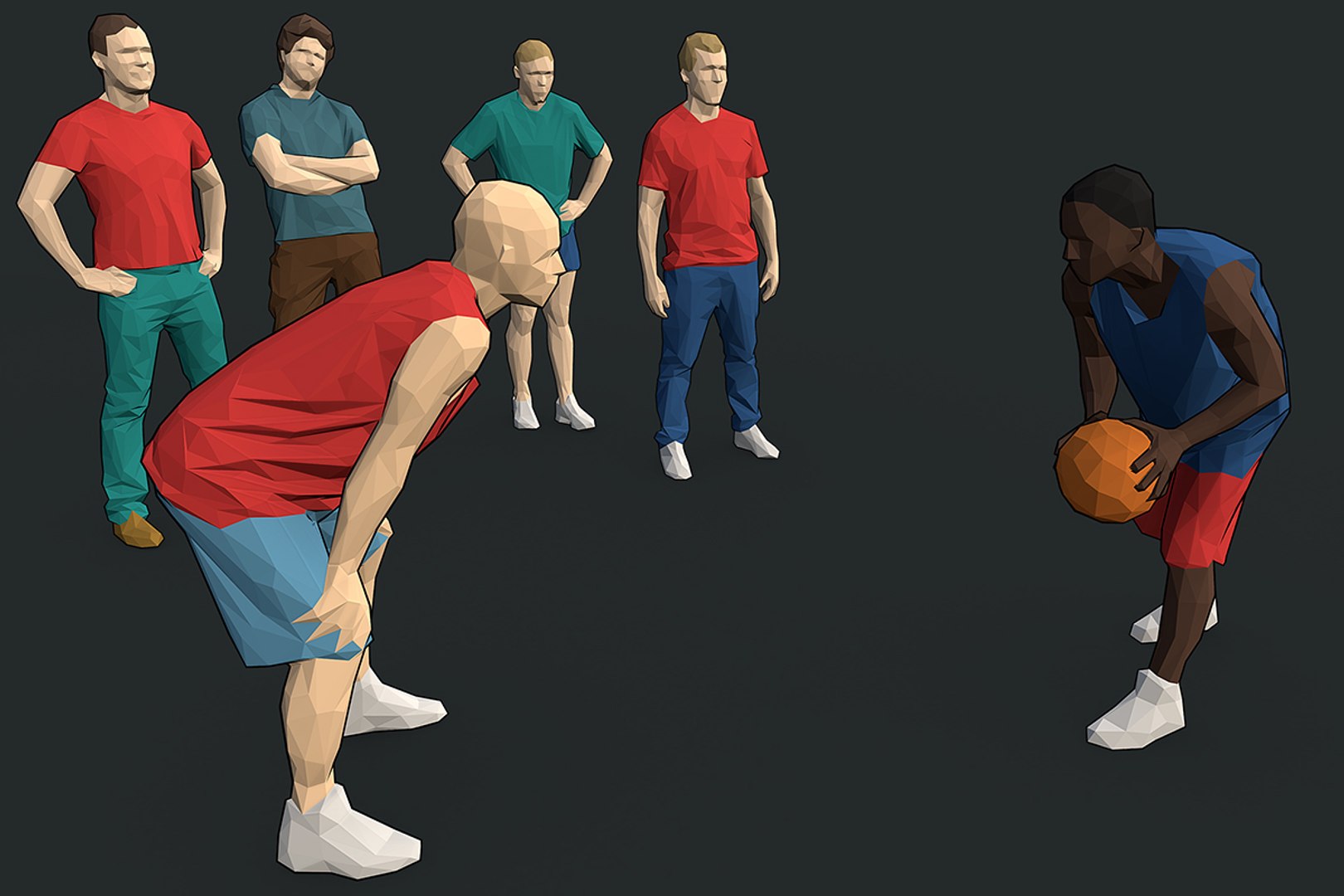3D People Colorful Model - TurboSquid 1313462