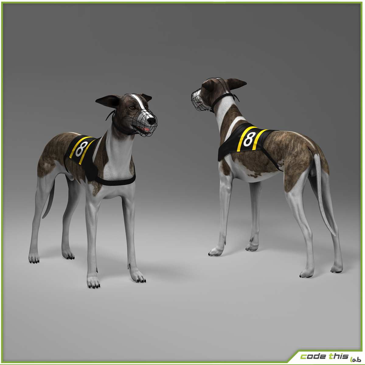 hound dog 3d model