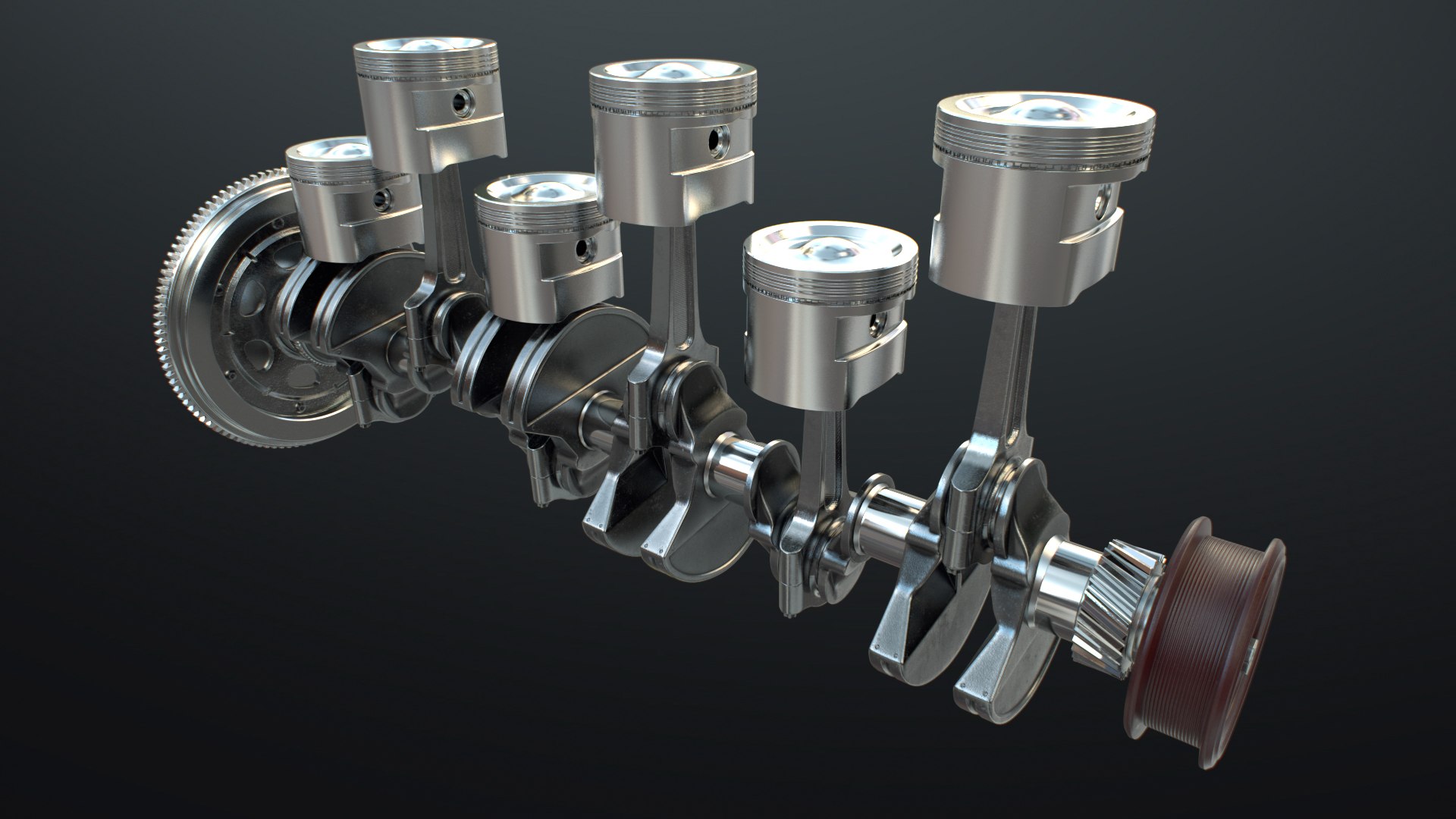 INLINE6 Engine Working Animated Model - TurboSquid 1982807