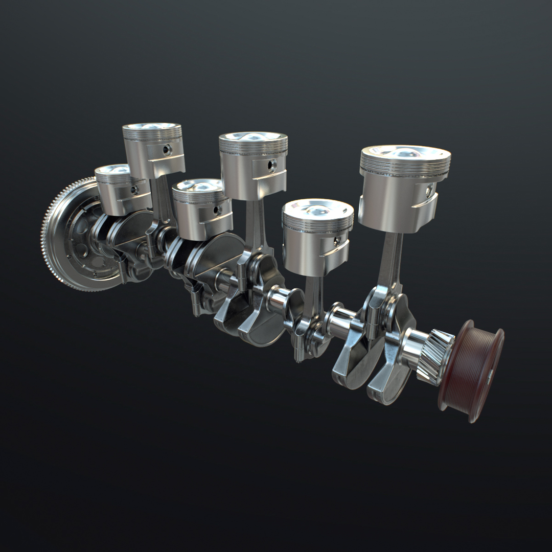 INLINE6 Engine Working Animated Model - TurboSquid 1982807