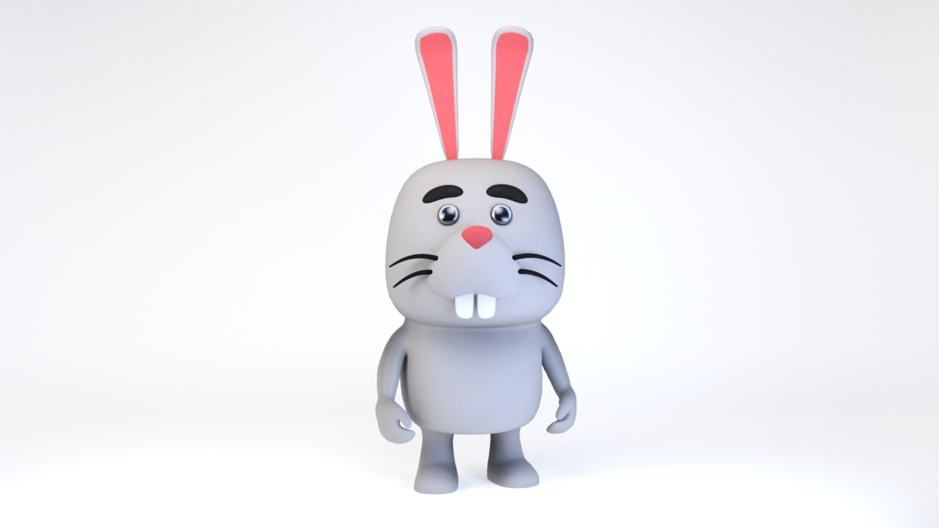 Cartoonish Humanoid Rabbit Character 3D Model - TurboSquid 2251551