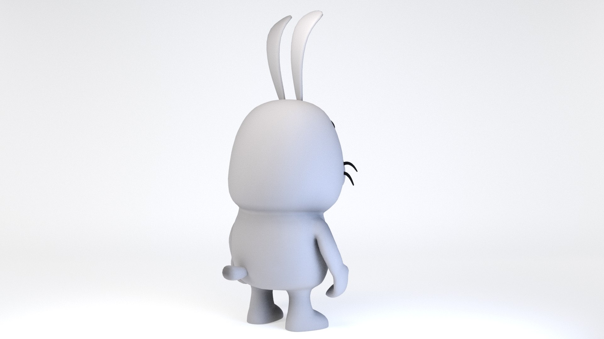 Cartoonish Humanoid Rabbit Character 3D Model - TurboSquid 2251551