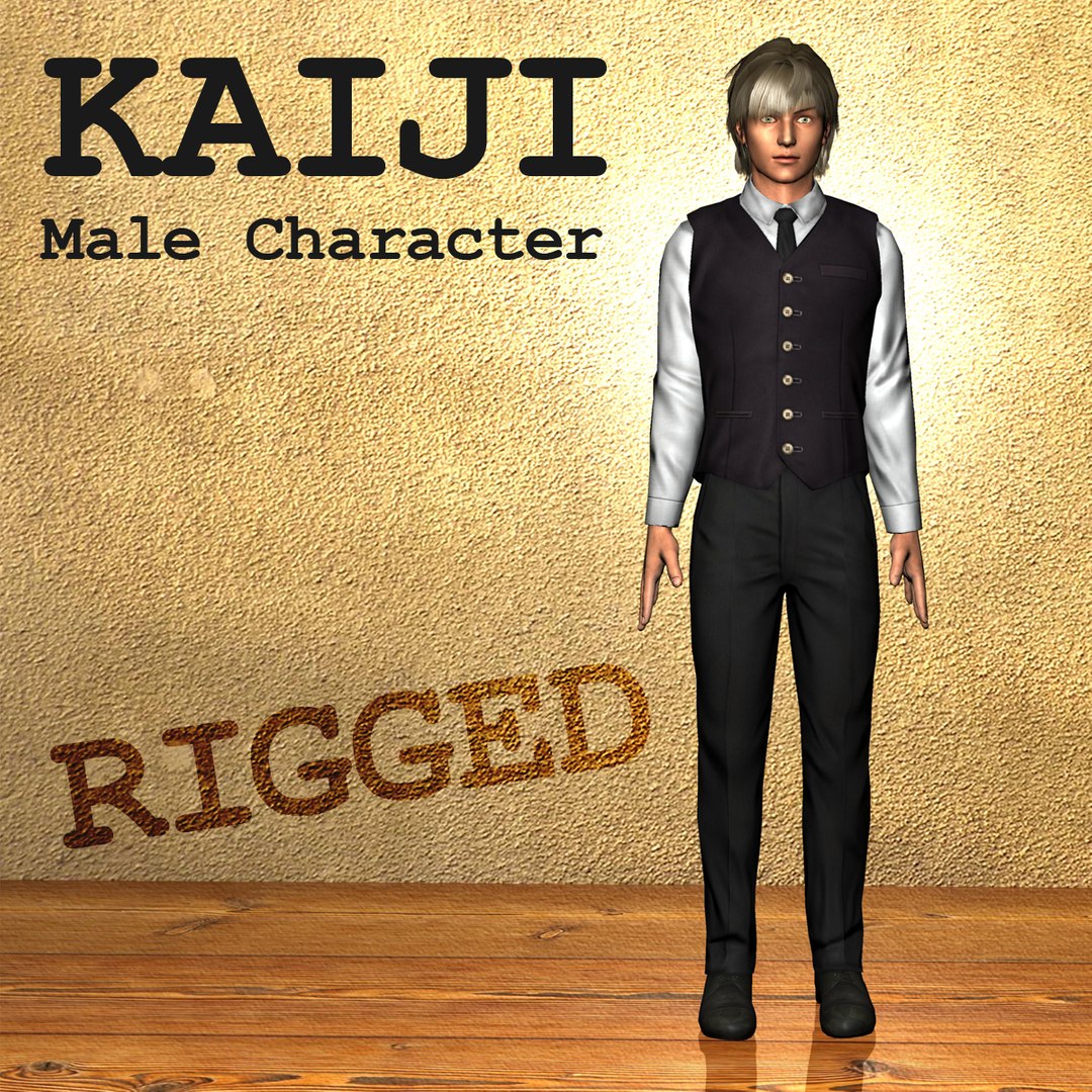 Kaiji Male Character Human 3d Model