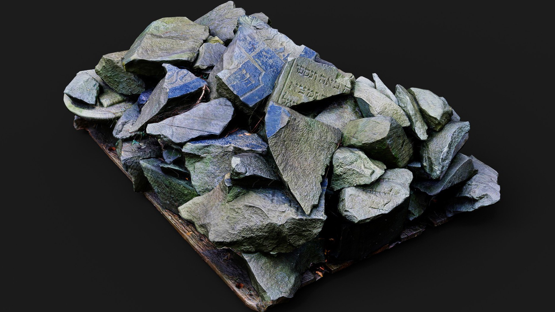 3D Ancient Temple Stone Mossy Ruins PBR Photogrammetry - TurboSquid 2517485