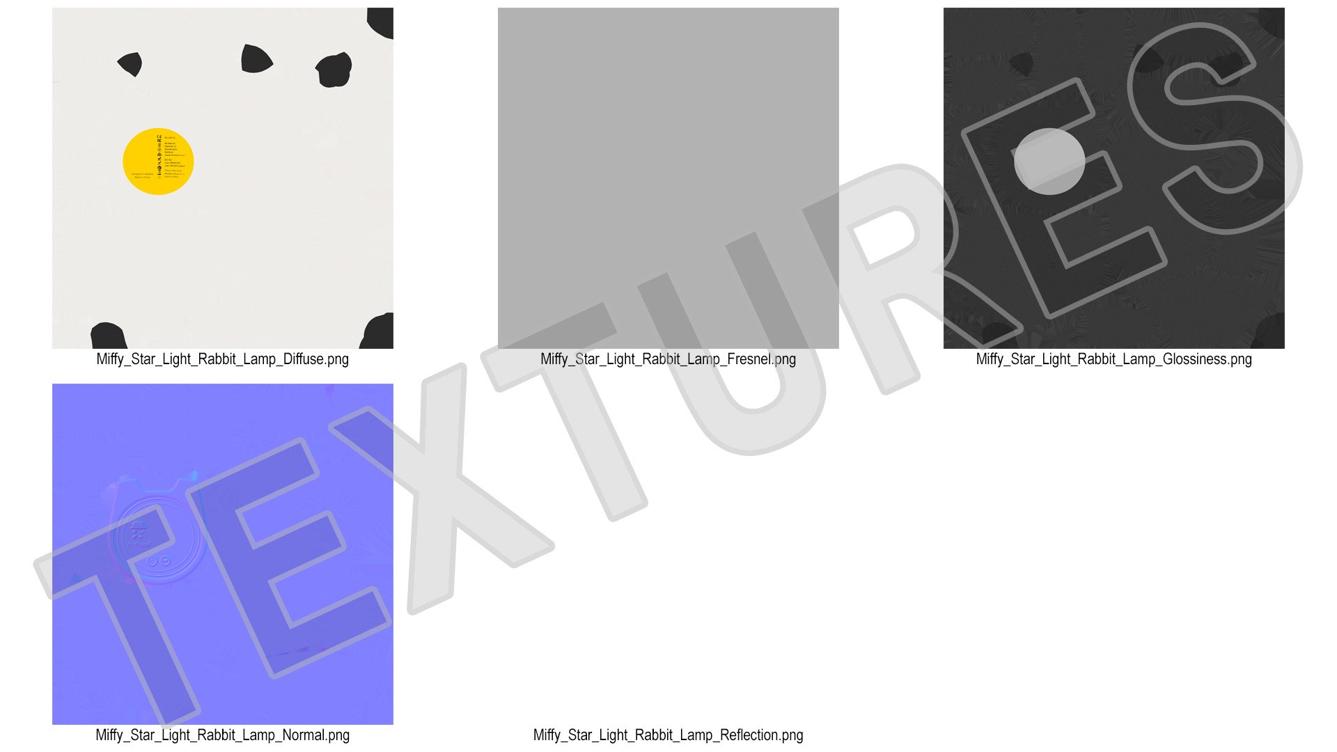 Miffy Star Light Rabbit Lamp Model - TurboSquid 2075470