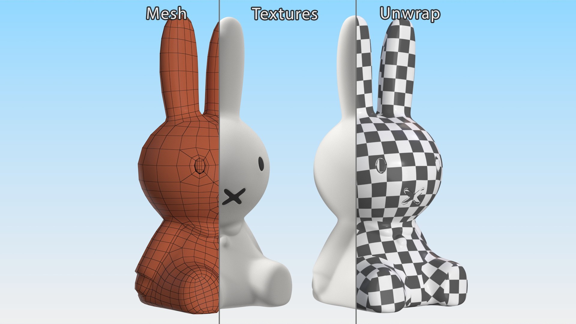 Miffy Star Light Rabbit Lamp Model - TurboSquid 2075470