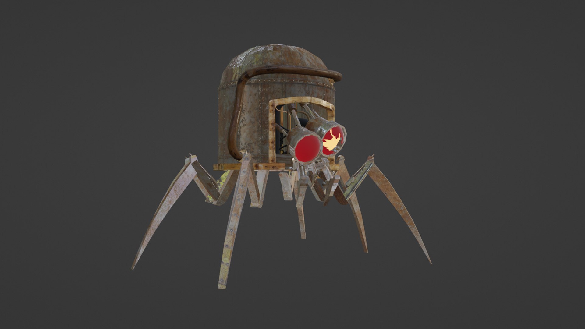 3D Spider Crawler Robot - TurboSquid 2037045