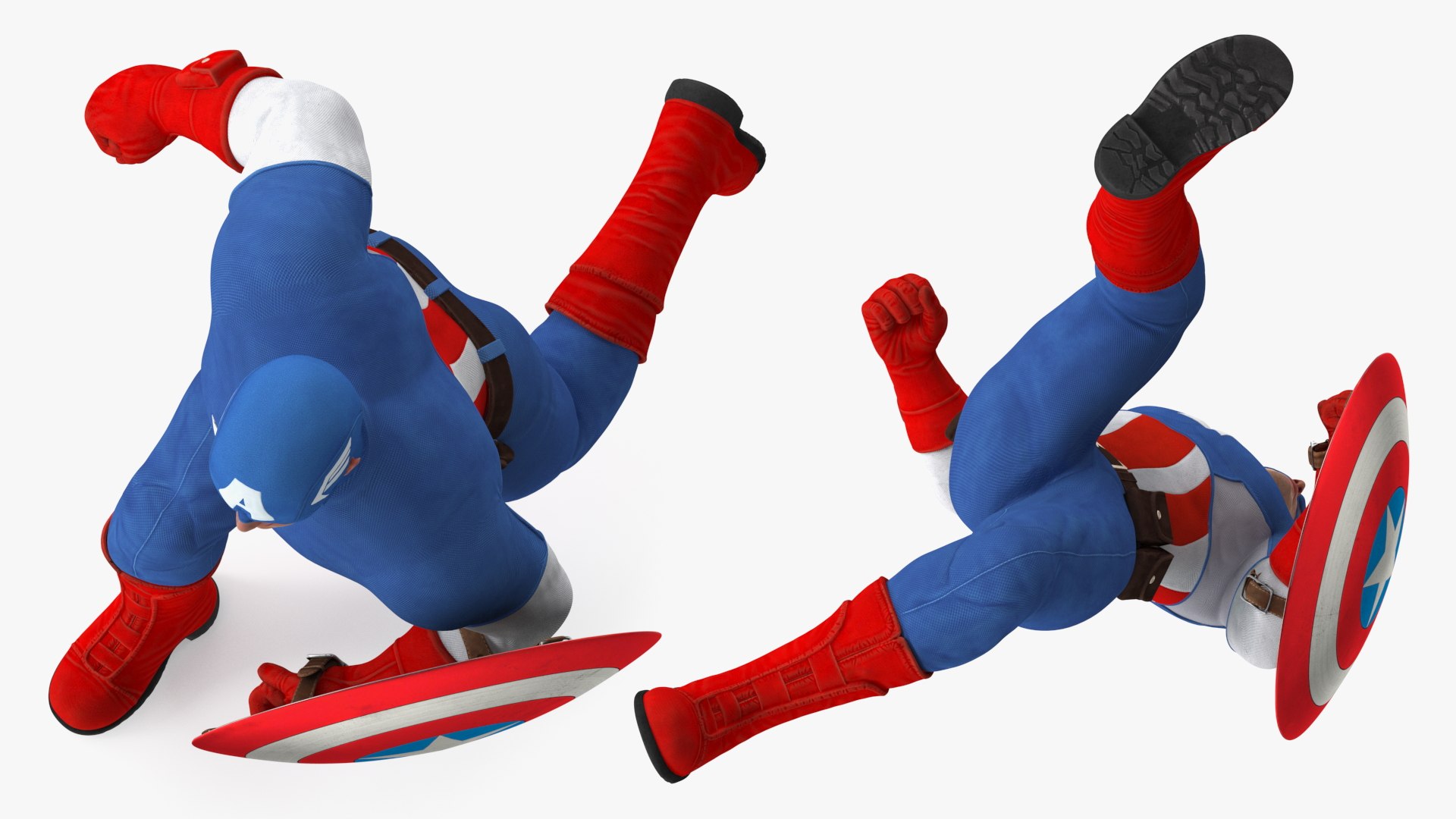 Comics Character Captain America Running Pose 3D model - TurboSquid 2054853