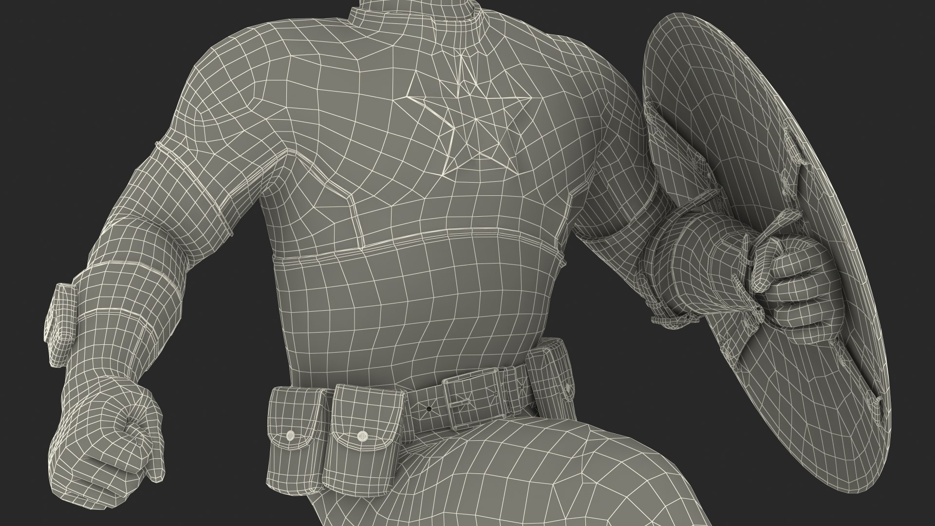 Comics Character Captain America Running Pose 3D model - TurboSquid 2054853