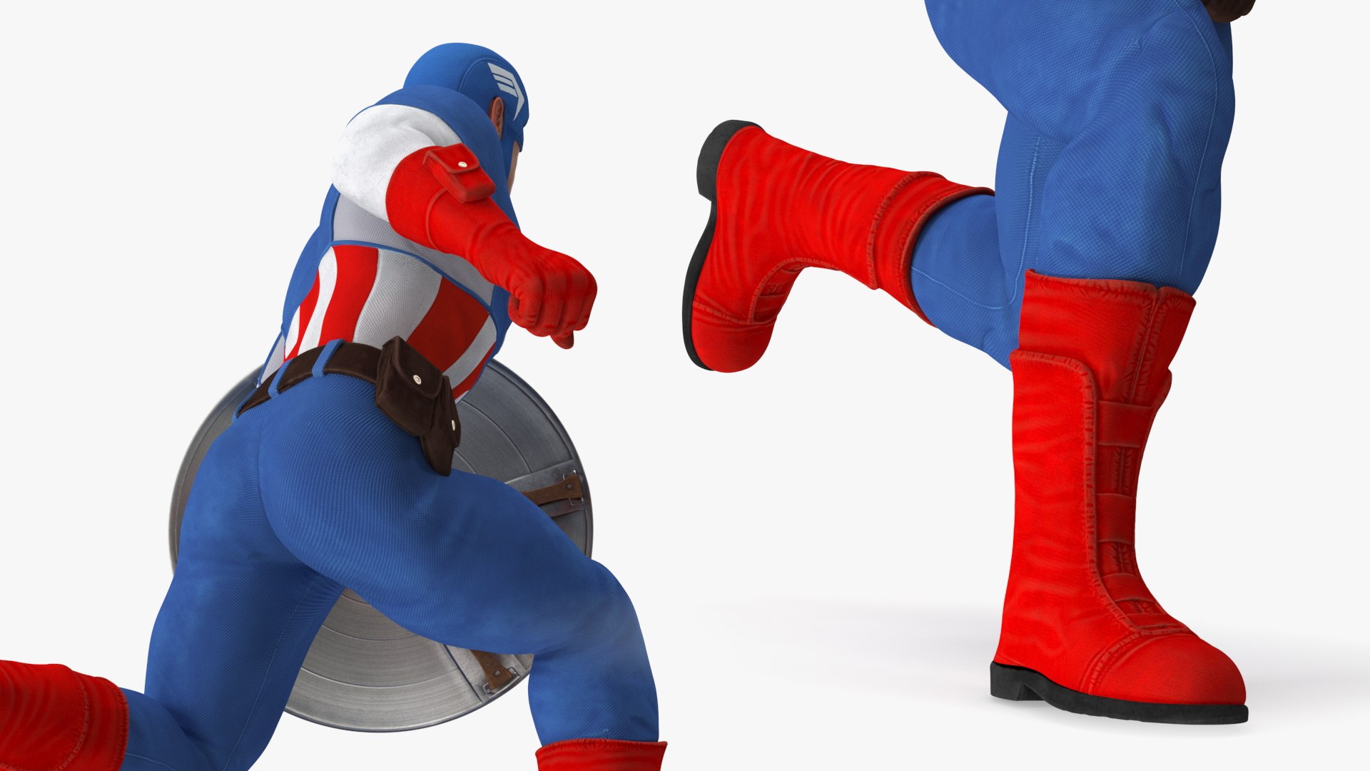 Comics Character Captain America Running Pose 3D model - TurboSquid 2054853
