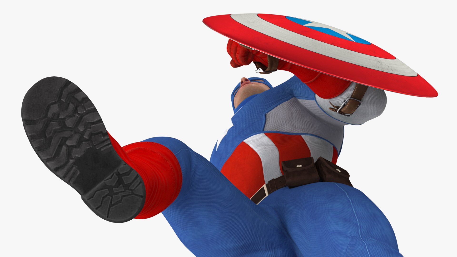 Comics Character Captain America Running Pose 3D model - TurboSquid 2054853