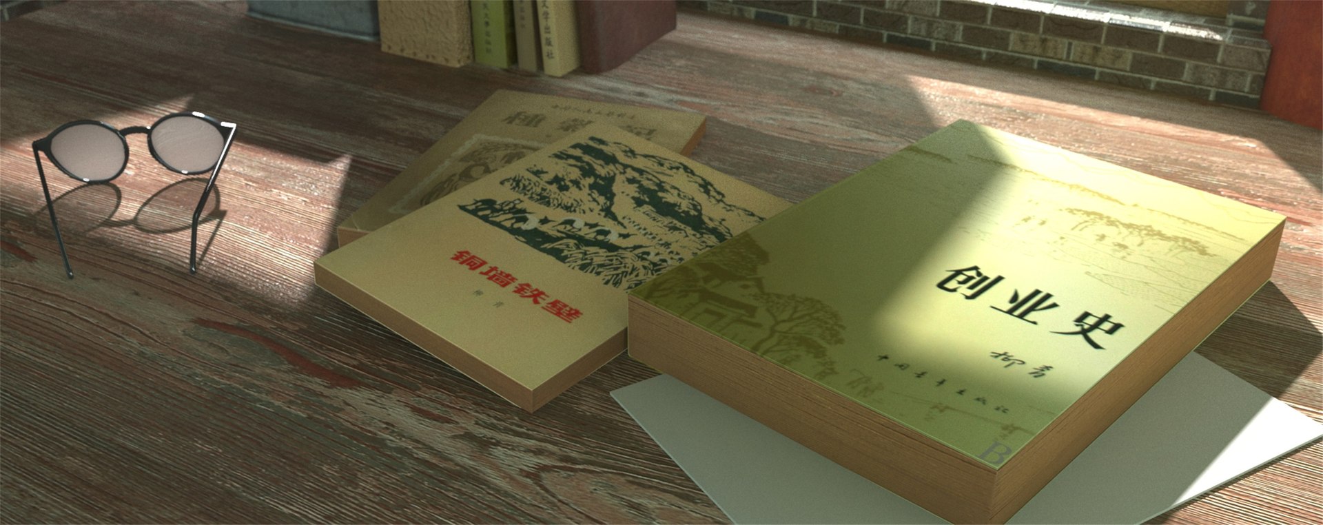 3D Chinese Style Chinese Desktop Window Chinese Style Window Scene ...