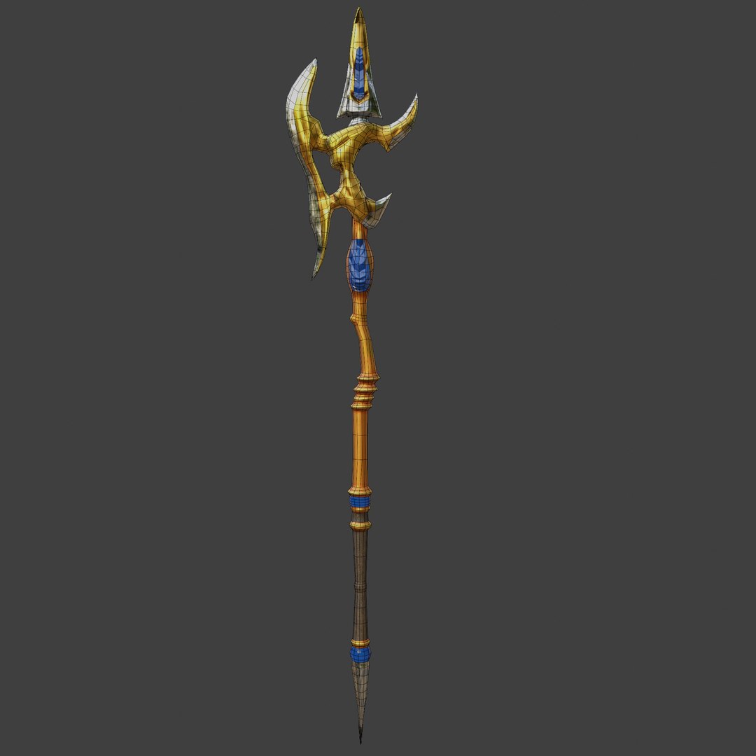 Stylized Halberd Weapon PBR 3D - TurboSquid 1795628