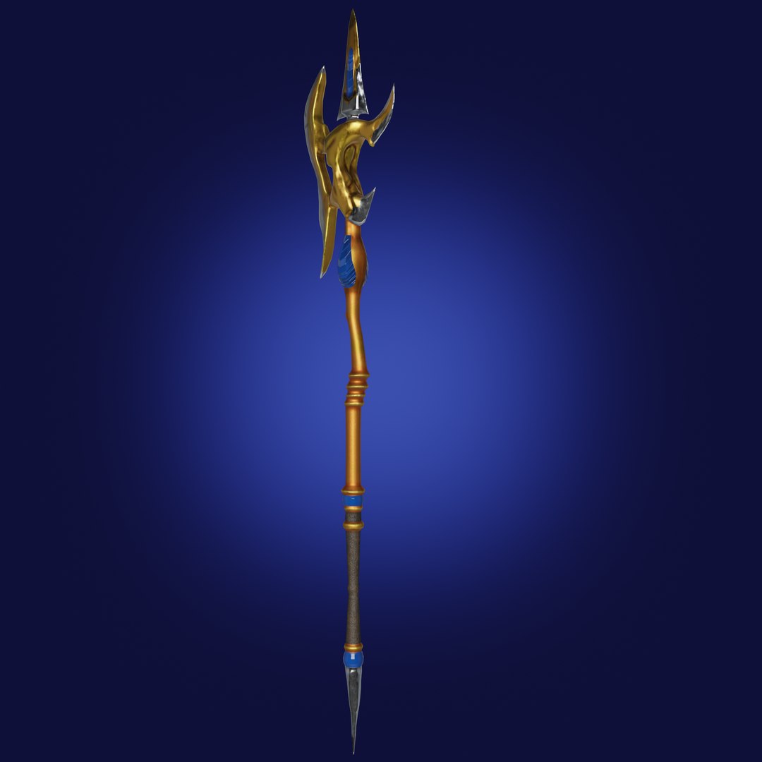 Stylized Halberd Weapon PBR 3D - TurboSquid 1795628
