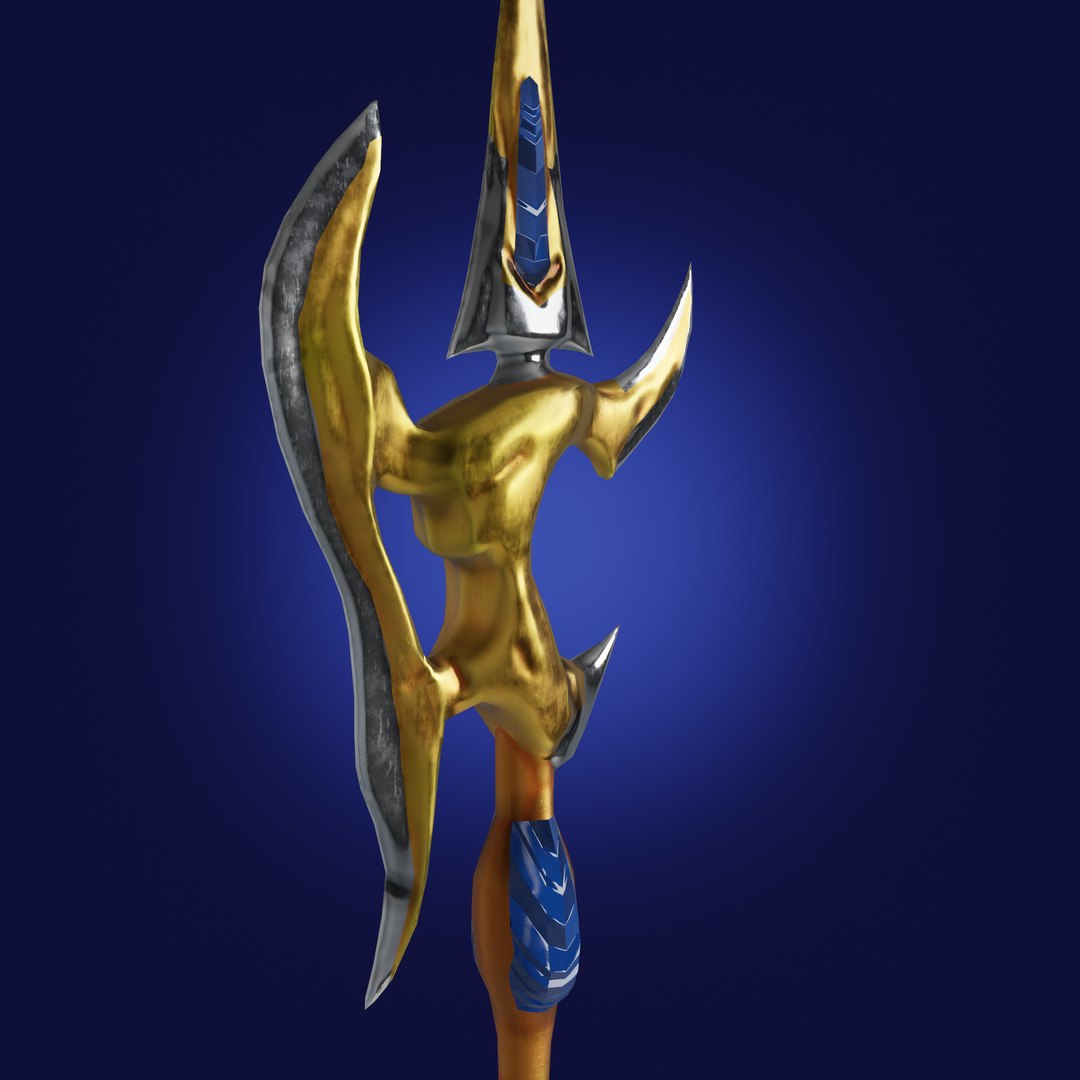 Stylized Halberd Weapon PBR 3D - TurboSquid 1795628