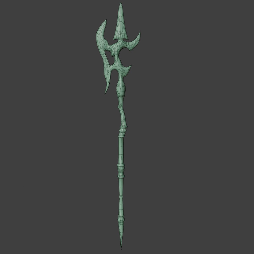 Stylized Halberd Weapon PBR 3D - TurboSquid 1795628