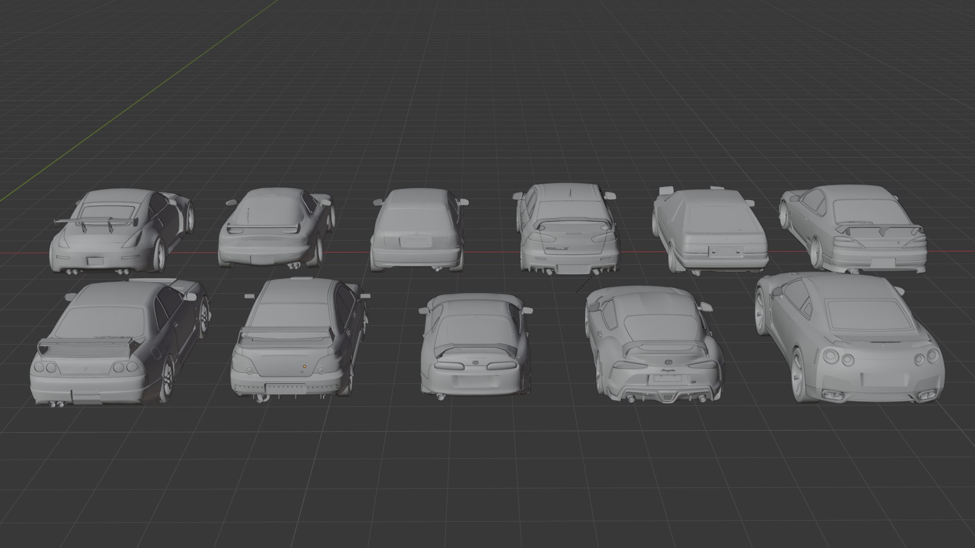 3D Model JDM Cars - TurboSquid 2226465