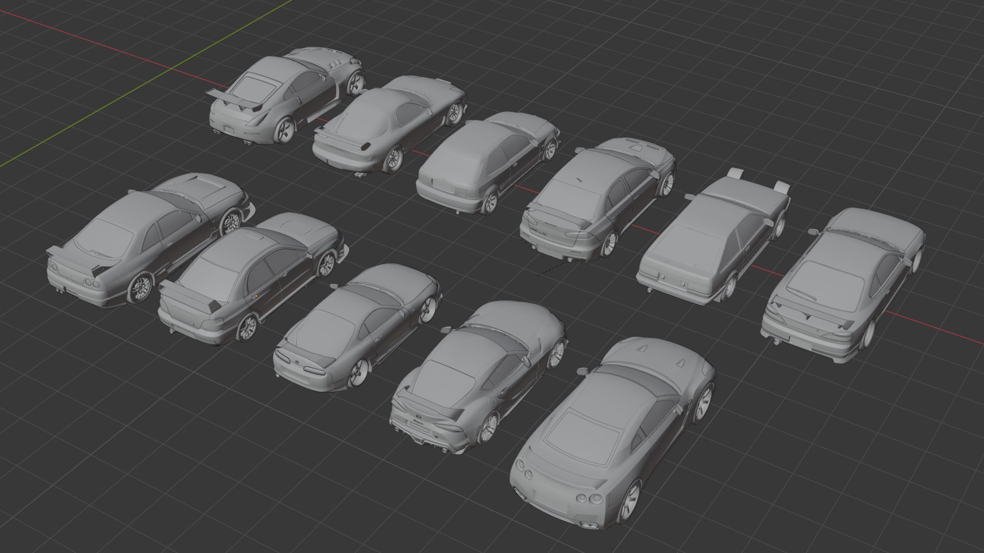 3D Model JDM Cars - TurboSquid 2226465