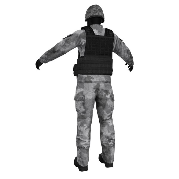 3d model swat soldier scene