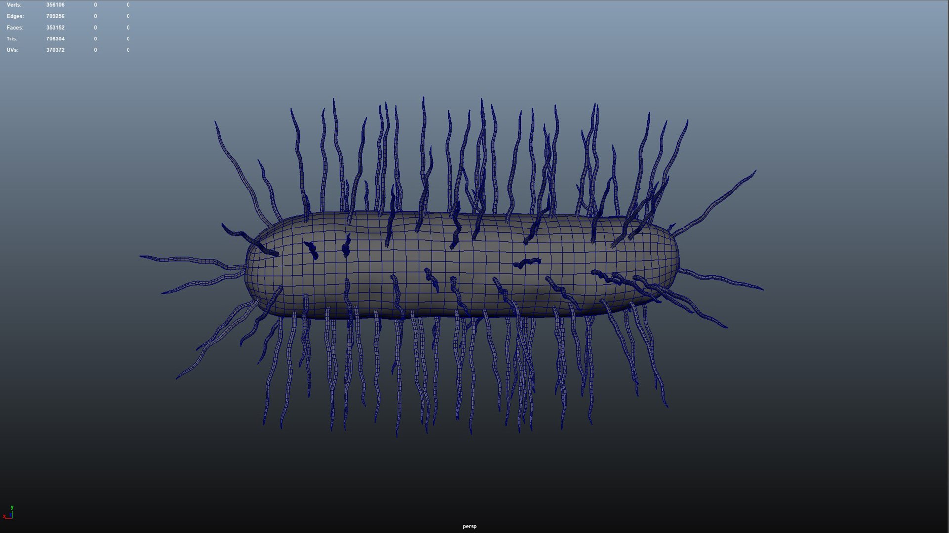 3D Bacterial Motility Model - TurboSquid 2220488