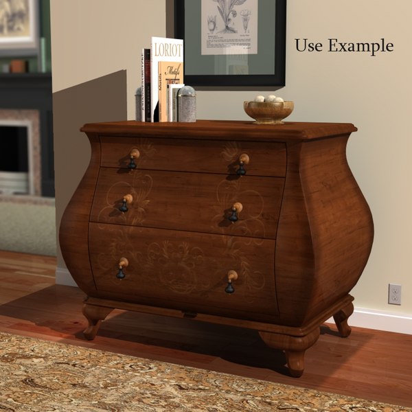 x veneered bombay chest