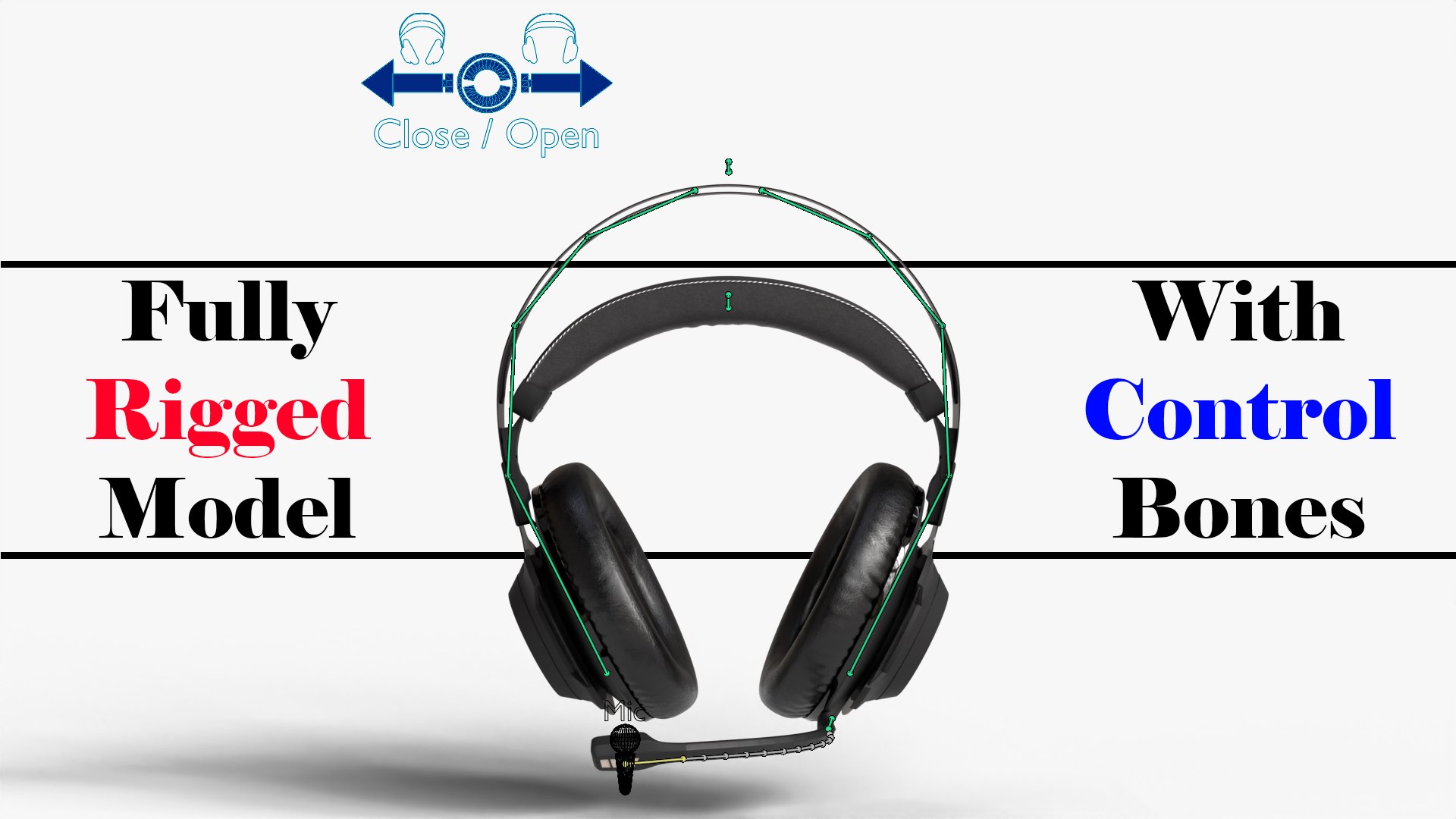 3D model Generic Gaming Headphones - TurboSquid 2053531