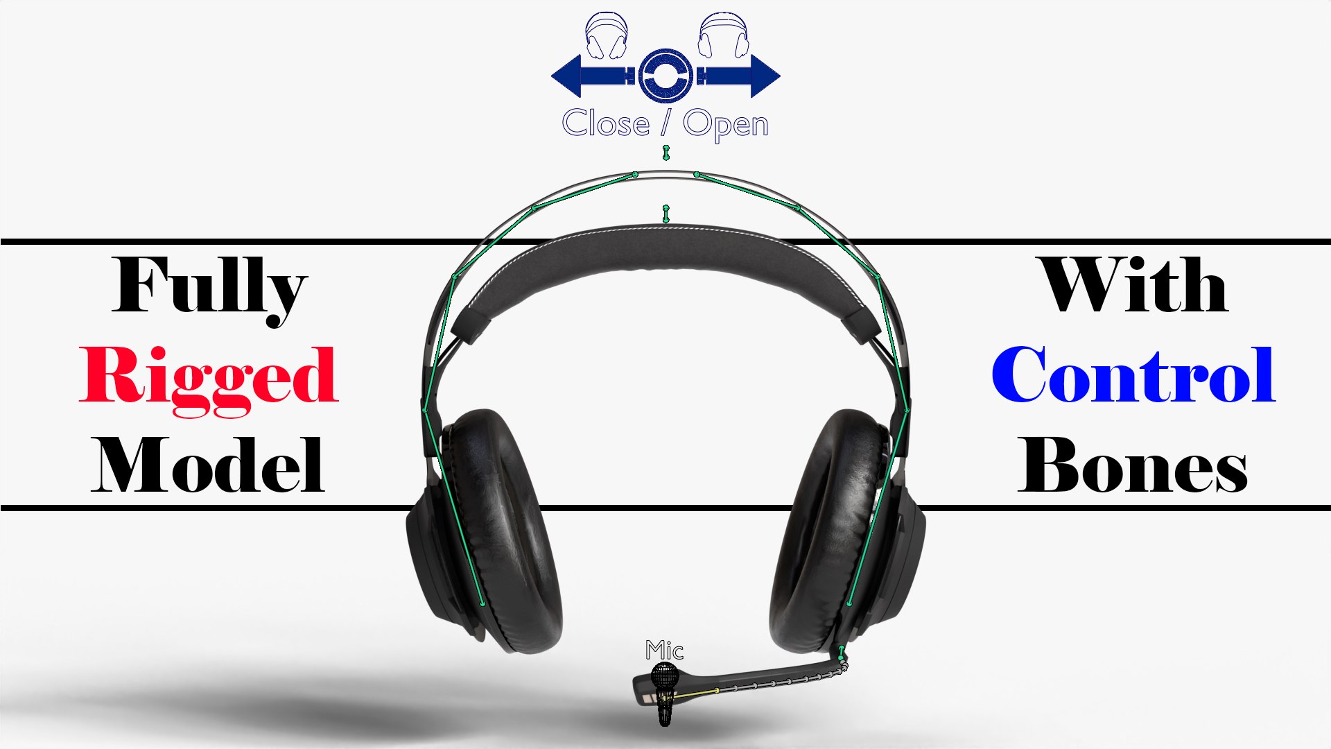 3D model Generic Gaming Headphones - TurboSquid 2053531