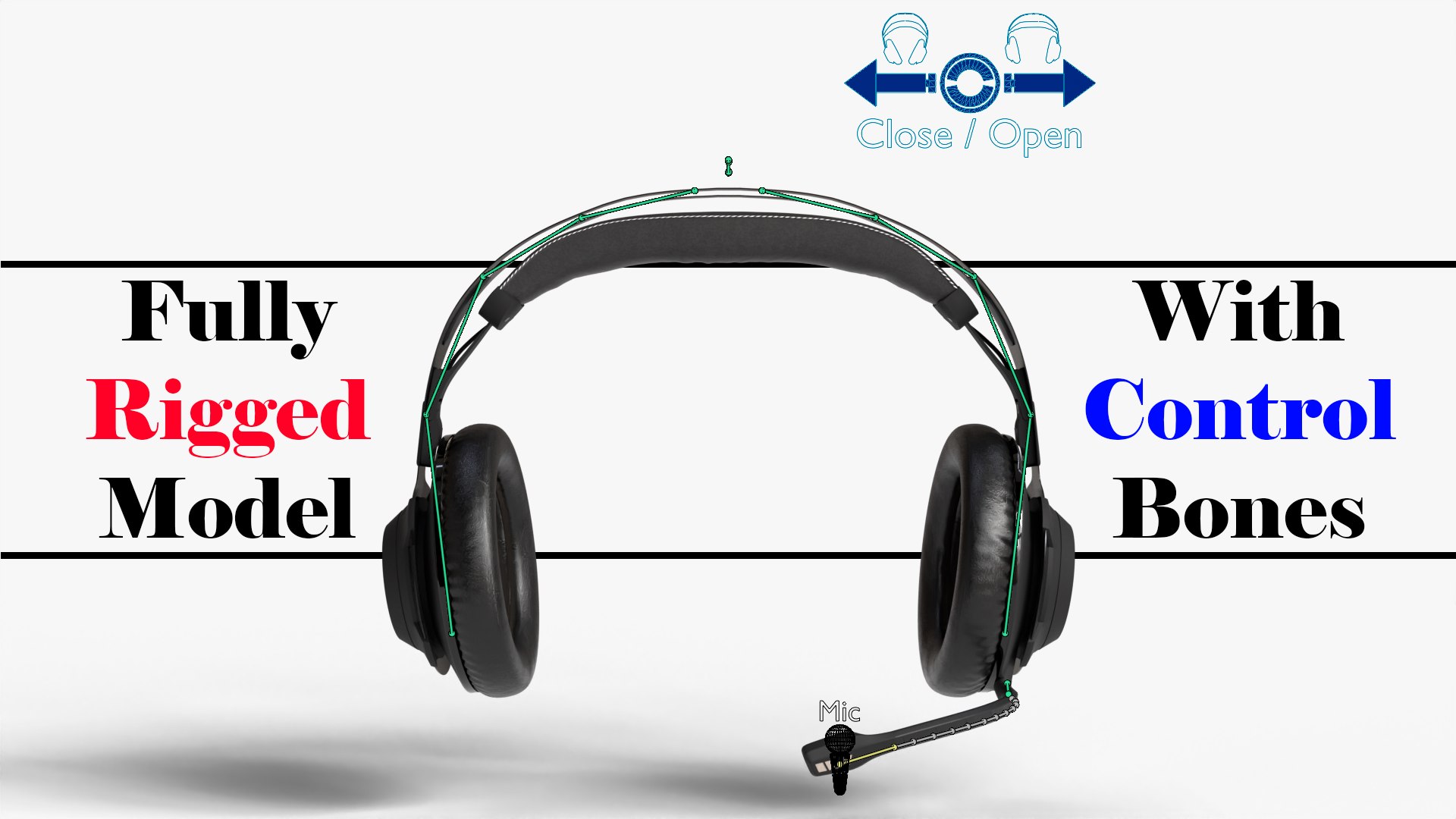 3D model Generic Gaming Headphones - TurboSquid 2053531