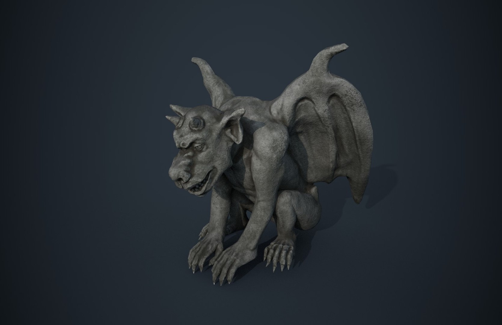 Gargoyle statue 3D model - TurboSquid 1646140