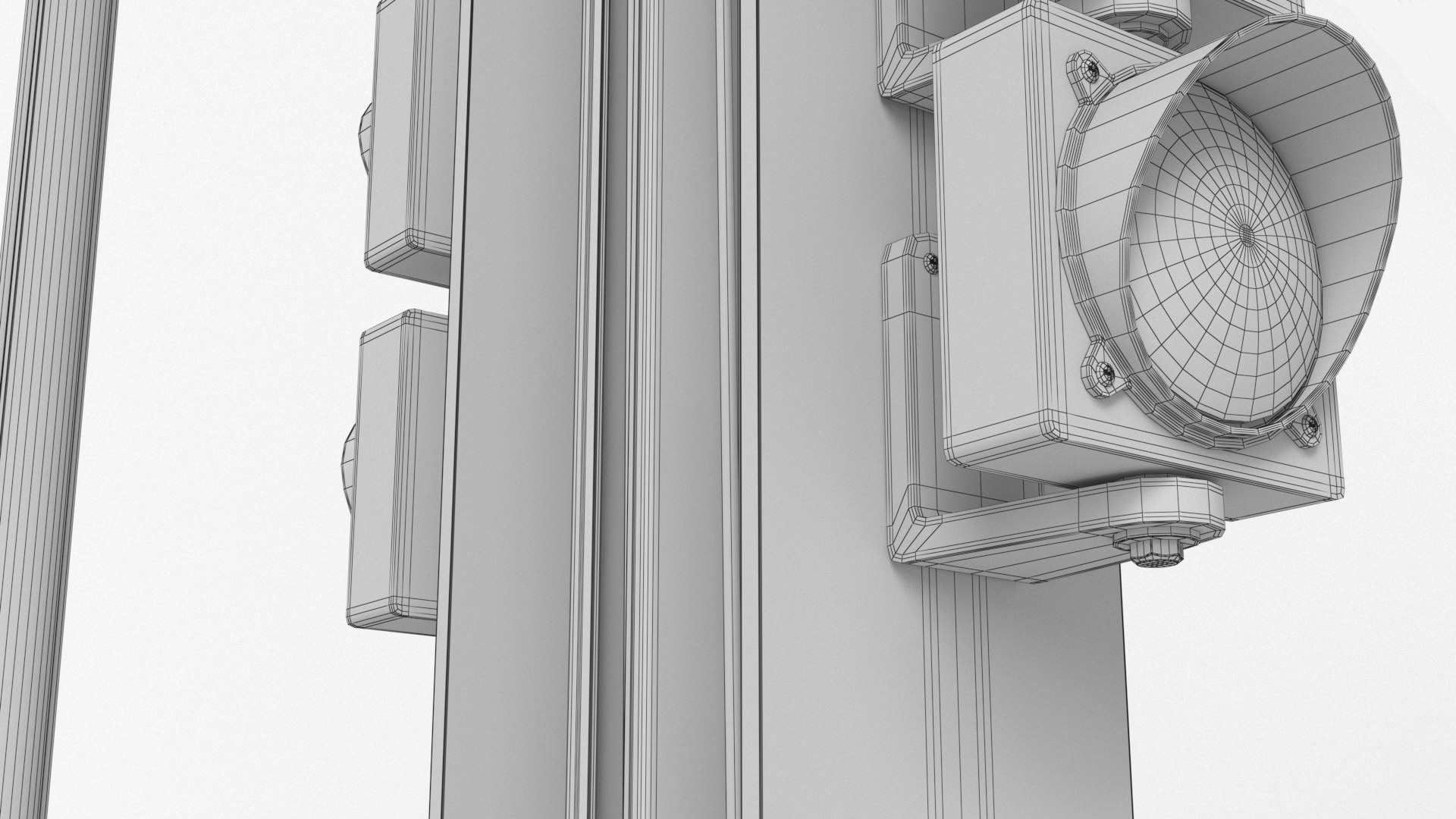 3D Industrial Double Vertical Gates - TurboSquid 1764087