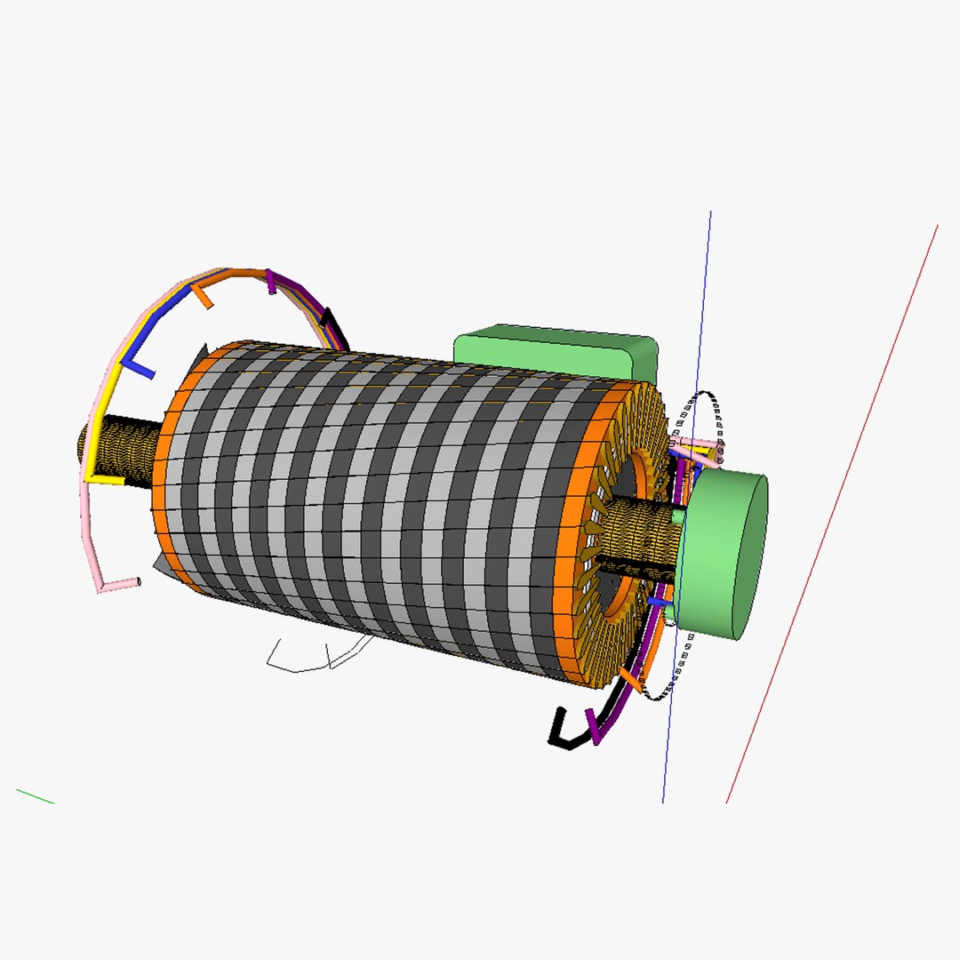 Rotor Induction Motor 3d Model