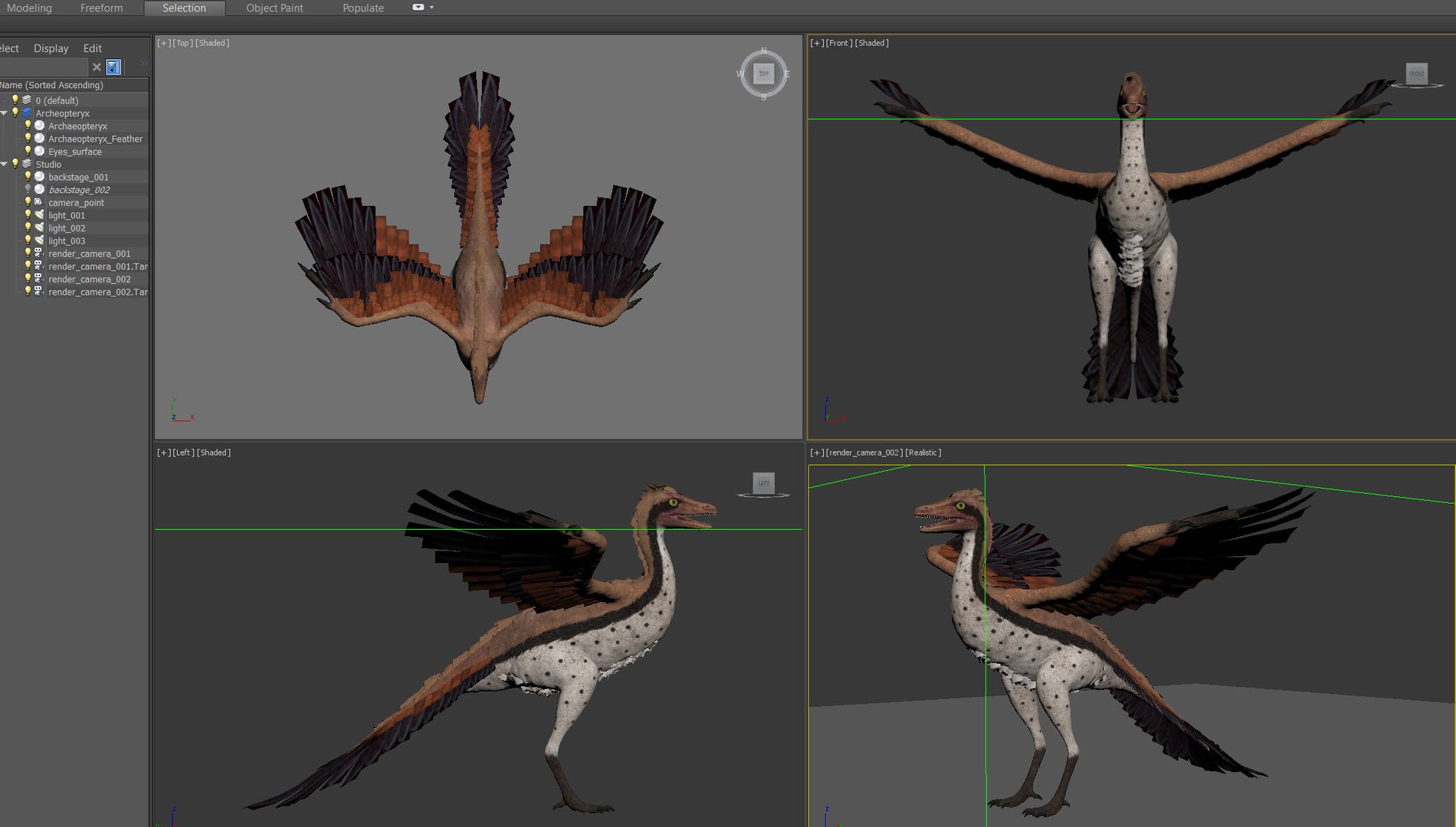 Archaeopteryx 3D Model - TurboSquid 1587666