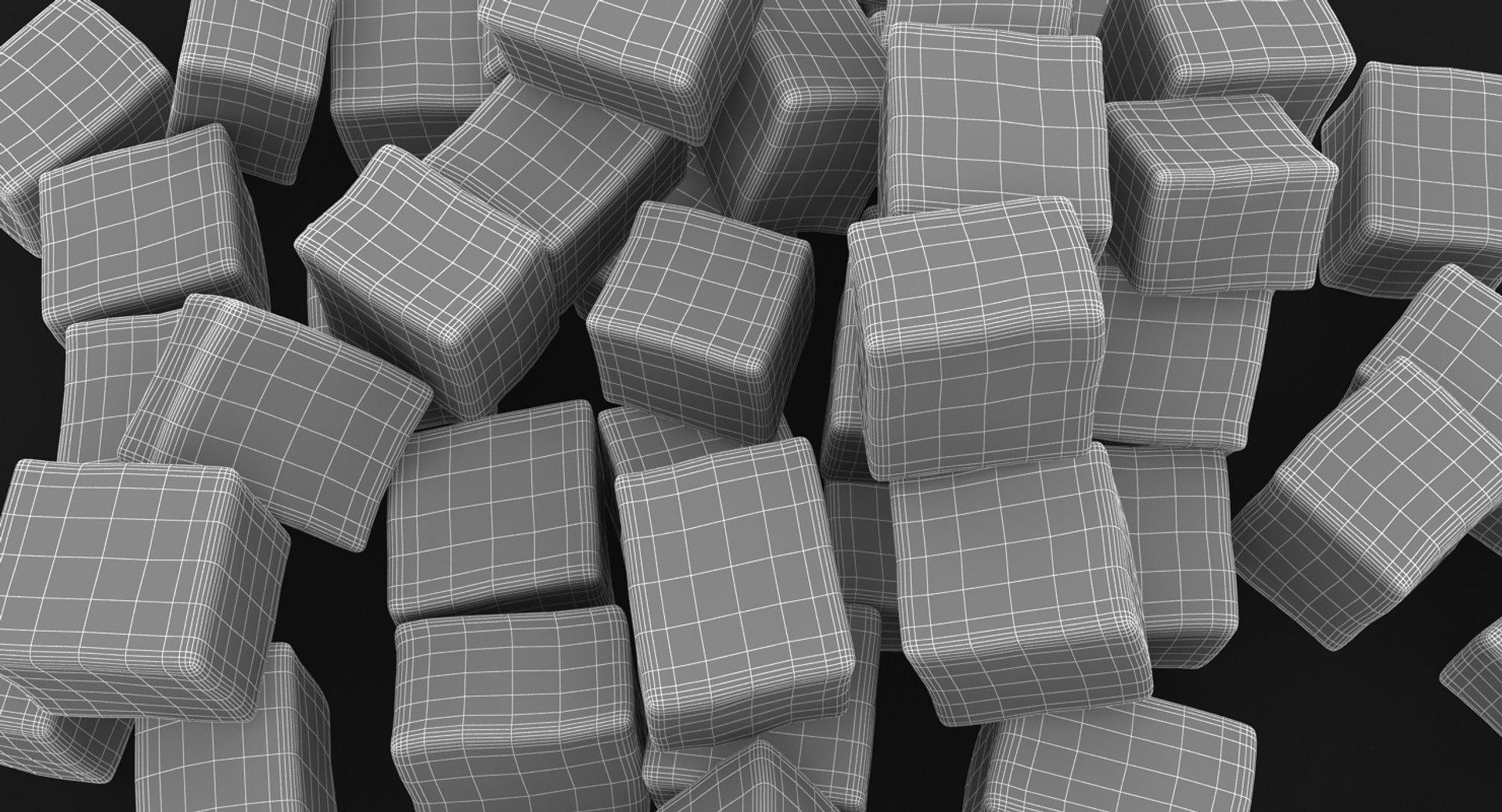 Realistic Fried Tofu 3d Model