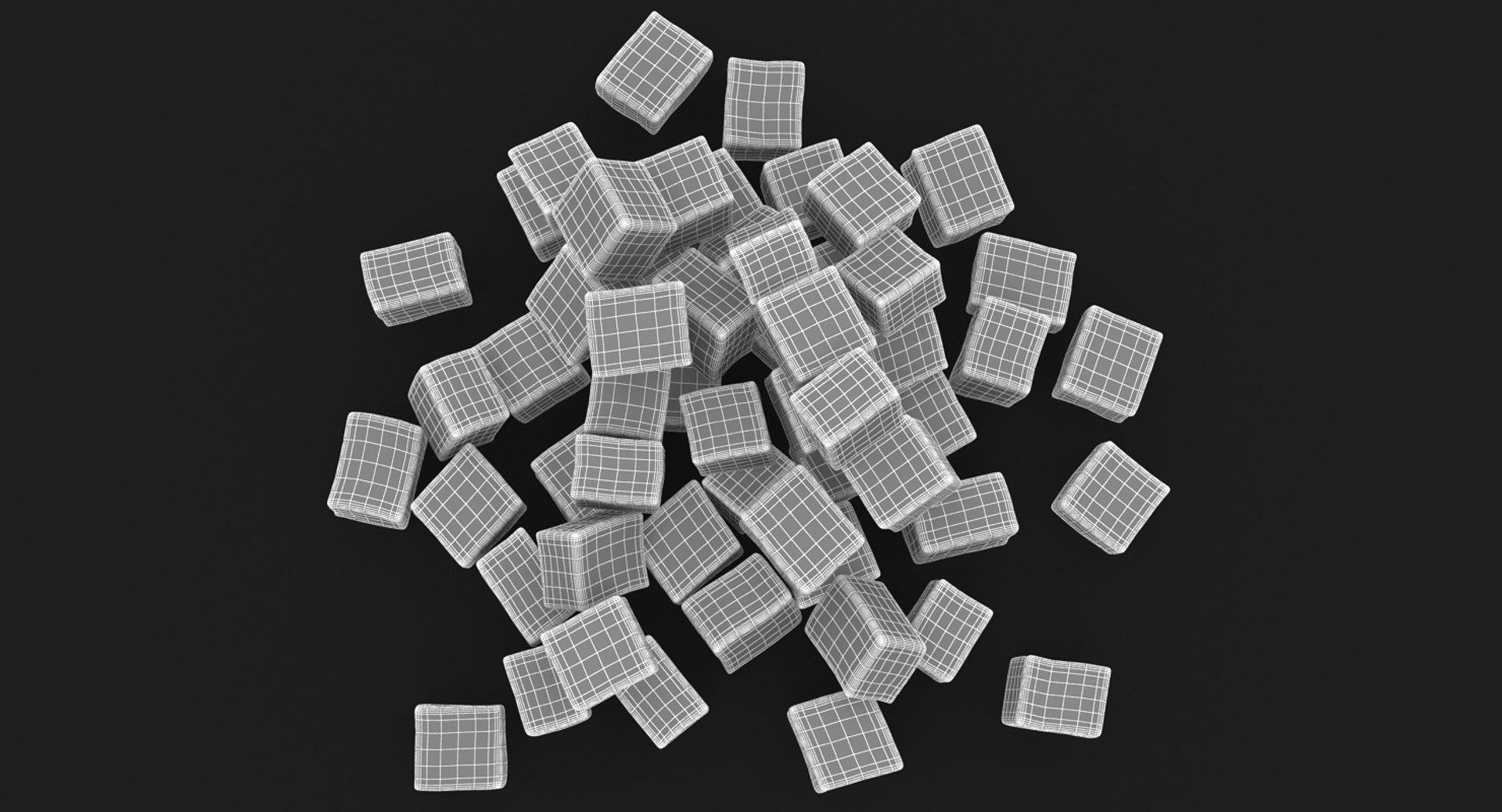 Realistic Fried Tofu 3d Model